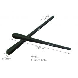 black acetate arm covers 70mm length | ZOYE Eyeglass Parts Co.,ltd