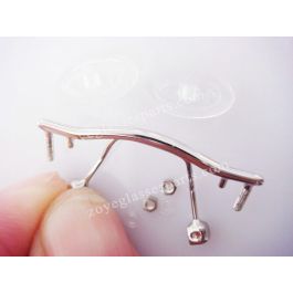 screw on bridge for rimless eyewear with nose pads | ZOYE Eyeglass ...