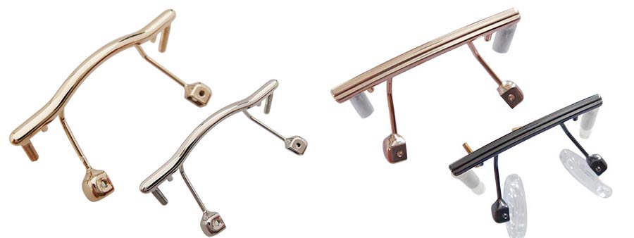 Bridges for Rimless Glasses Stainless Steel Screw On Mount On | ZOYE ...